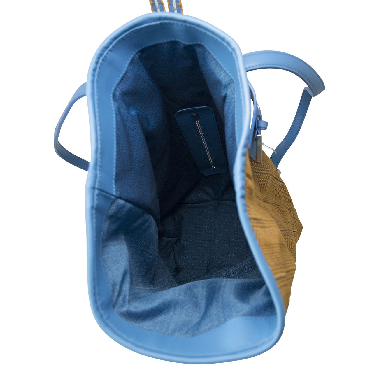 Sacca “Veglia” in Cotone intrecciato e Pelle | Via Italia Moda ...